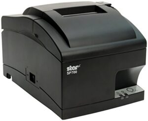 star micronics sp742me ethernet (lan) impact receipt printer with auto-cutter and internal power supply – gray