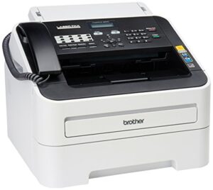 brother fax-2840 high speed mono laser fax machine, dark/light gray – fax2840 17.750×18.125×16.625