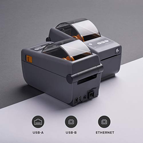 ZEBRA ZD410 Direct Thermal Desktop Printer Print Width of 2 in USB Ethernet Connectivity ZD41022-D01E00EZ