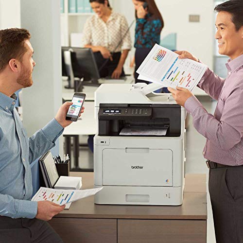 Brother Color Laser, Multifunction, All-in-One Printer, MFC-L8610CDW, Wireless Networking, Automatic Duplex Printing, Mobile Printing and Scanning, Amazon Dash Replenishment Ready