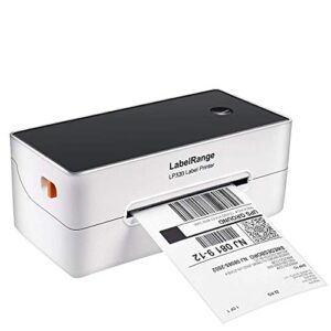 labelrange lp320 label printer – high speed 4×6 shipping label printer, windows, mac, linux and chrome os compatible, direct thermal printer supports shipping, barcode, household labels and more