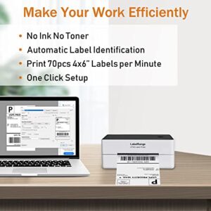 LabelRange LP320 Label Printer – High Speed 4x6 Shipping Label Printer, Windows, Mac, Linux and Chrome OS Compatible, Direct Thermal Printer Supports Shipping, Barcode, Household Labels and More