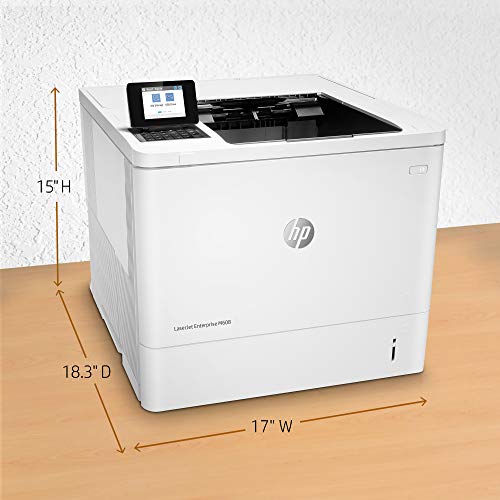 HP LaserJet Enterprise M608n Monochrome Printer with built-in Ethernet (K0Q17A), Light Gray