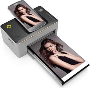 kodak dock & wi-fi portable 4×6” instant photo printer, premium quality full color prints – compatible w/ios & android devices