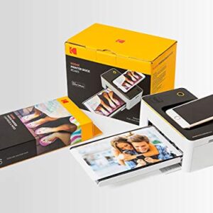 Kodak Dock & Wi-Fi Portable 4x6” Instant Photo Printer, Premium Quality Full Color Prints - Compatible w/iOS & Android Devices