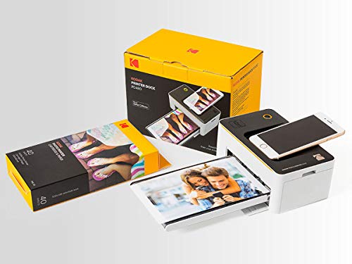 Kodak Dock & Wi-Fi Portable 4x6” Instant Photo Printer, Premium Quality Full Color Prints - Compatible w/iOS & Android Devices