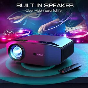 Portable Projector for Outdoor Movies, vamvo L6200 Home Theater Movie Projector, Supported 1080P Full HD Video Projector Compatible with Fire TV Stick, PS4, HDMI, VGA, AV and USB