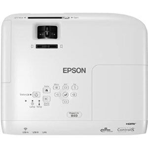 Epson, EPSV11H983020, PowerLite W49 3LCD WXGA Classroom Projector with HDMI, 1 Each