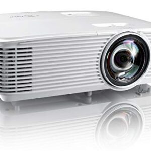 Optoma EH412ST Short Throw 1080P HDR Professional Projector | Super Bright 4000 Lumens | Business Presentations, Classrooms, or Meeting Rooms | 15,000 Hour lamp Life | Speaker Built in | Portable