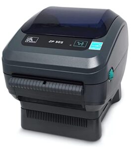 zebra zp505 / zebra zp 505 label direct thermal bar code zebra label printer zp505 | usb, serial, and parallel connectivity 203 dpi resolution | includes jetset label software