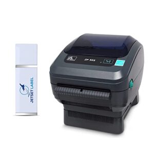 Zebra ZP505 / Zebra ZP 505 Label Direct Thermal Bar Code Zebra Label Printer ZP505 | USB, Serial, and Parallel Connectivity 203 DPI Resolution | Includes JetSet Label Software