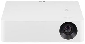 lg pf610p 120” full hd (1920 x 1080) led portable smart home theater cinebeam projector, 1000 ansi lumen, video, disney+, youtube, apple tv and wireless mirroring with miracast