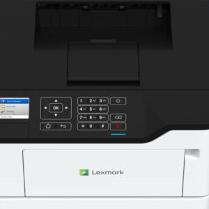 Lexmark MS521dn Monochrome Laser Printer for Office, Two-Sided Duplex Printing, Print Speed 46 ppm, 2.4 inch LCD Display, 1200 DPI, Black/Grey (36S0300)