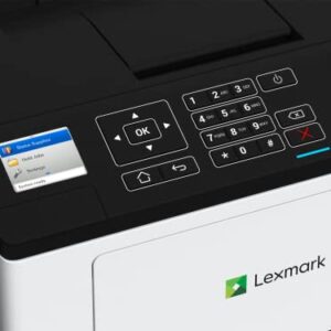 Lexmark MS521dn Monochrome Laser Printer for Office, Two-Sided Duplex Printing, Print Speed 46 ppm, 2.4 inch LCD Display, 1200 DPI, Black/Grey (36S0300)