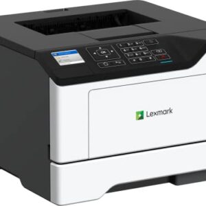 Lexmark MS521dn Monochrome Laser Printer for Office, Two-Sided Duplex Printing, Print Speed 46 ppm, 2.4 inch LCD Display, 1200 DPI, Black/Grey (36S0300)