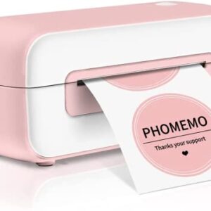 Pink Label Printer - Thermal Label Printer for Shipping Packages & Small Busines, Shipping Label Printer, Thermal Printer Compatible with Amazon Shopify Etsy Ebay FedEx USPS