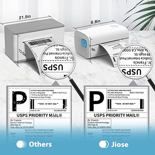 Jiose Thermal Label Printer - 4x6 Label Printer for Small Business Shipping Packages - One-Click Printing on Windows Mac Chrome Systems,Support USPS Shopify Ebay etc