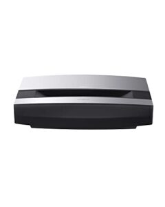 xgimi aura 4k uhd ultra short throw laser projector for home theater, 2400 ansi lumens, 80% dci-p3 & 90% rec.709, hdr10, 60w harman kardon speakers, android tv 10.0, wireless casting