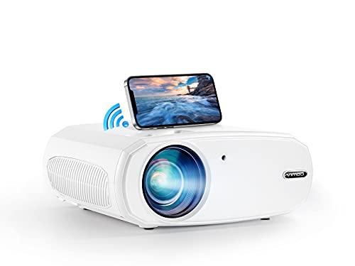 VIMGO 5G WiFi Projector, 9700LUX Native 1080P Projector, 220” Display Video Projector w Tripod, Portable Outdoor Projector for TV Stick, Video Games,HDMI/USB/AV/PS5, iOS Android Smartphone Synchronize