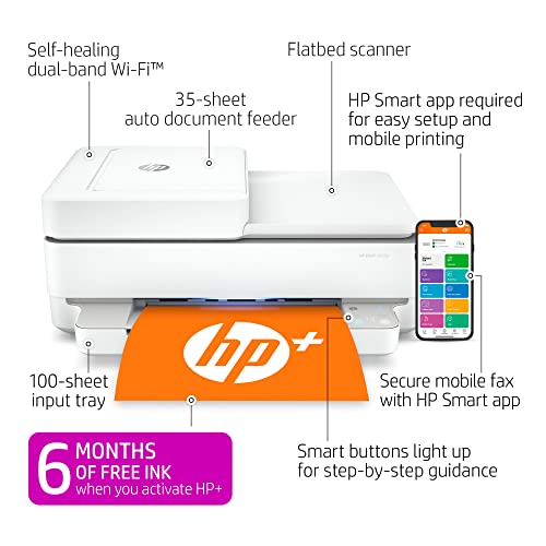 HP ENVY 6455e Wireless Color All-in-One Printer with 6 Months Free Ink with HP+ (223R1A)