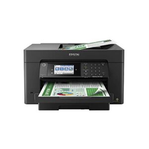 epson workforce pro wf-7820 wireless all-in-one wide-format printer with auto 2-sided print up to 13″ x 19″, copy, scan and fax, 50-page adf, 250-sheet paper capacity, 4.3″ screen, works with alexa