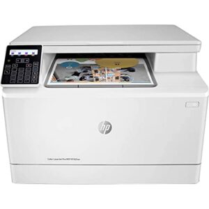 hp color laserjet pro m182nw wireless all-in-one laser printer, remote mobile print, scan & copy, works with alexa (7kw55a)