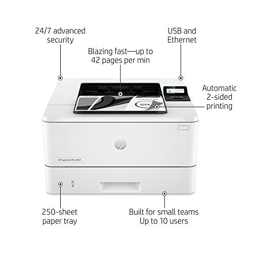 HP LaserJet Pro 4001dn Black & White Printer