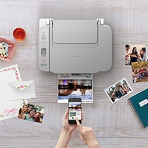 Canon PIXMA TS3520 Compact Wireless All-in-One Printer, White