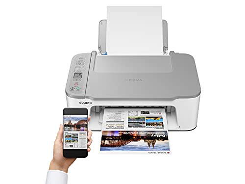 Canon PIXMA TS3520 Compact Wireless All-in-One Printer, White