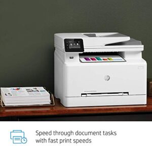 HP Color Laserjet Pro M283fdw Wireless All-in-One Laser Printer, Remote Mobile Print, Scan & Copy, Duplex Printing (7KW75A), White, Model:7KW75A#BGJ (Renewed)