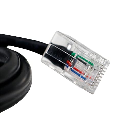 APG Printer Interface Cable | CD-101A | Cable for Cash Drawer to Printer Connection | 1 x RJ-12 Male - 1 x RJ-45 Male | Connects to EPSON and Star Printers