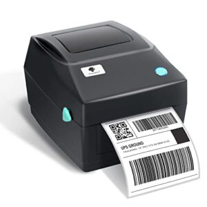 thermal shipping label printer – 150mm/s 4×6 label printer for shipping packages, thermal label printer compatible with etsy, shopify, ebay, amazon, fedex, ups, usps, support windows and mac, black