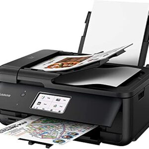 Canon All-in-One Printer Copier Scanner Fax Auto Document Feeder Photo and Document Printing Airprint (R) and Android Printing + Bonus Set of Ink and Printer Cable