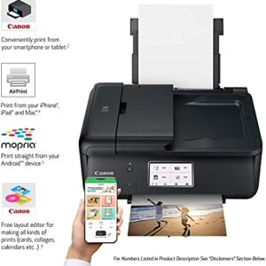 Canon All-in-One Printer Copier Scanner Fax Auto Document Feeder Photo and Document Printing Airprint (R) and Android Printing + Bonus Set of Ink and Printer Cable