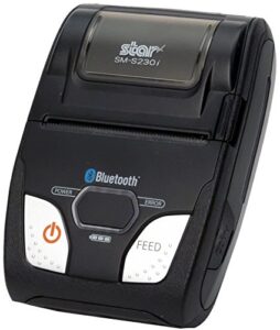 star micronics sm-s230i compact and portable bluetooth/usb receipt printer with tear bar – supports ios, android, windows