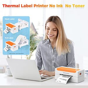 NADAMOO Thermal Label Printer, 4x6 Thermal Shipping Label Printer, High Speed Commercial Direct Thermal Label Maker, Support Windows Mac, Compatible with Shopify, Ebay, Amazon, USPS, UPS，FedEx