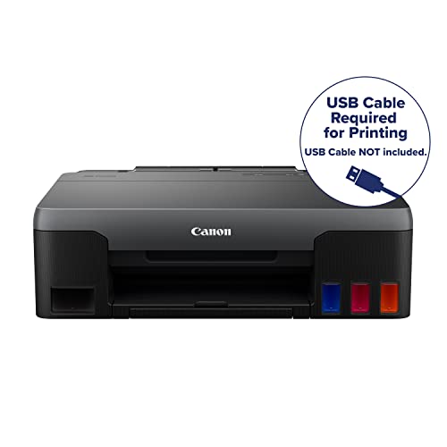 Canon PIXMA G1220 Single Function MegaTank Inkjet Printer, Print Only, Black, (4469C002)