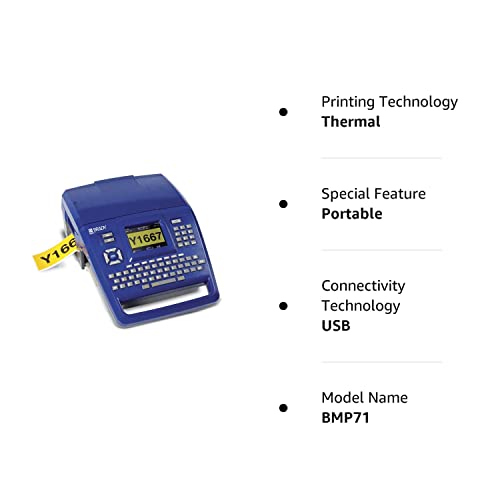 Brady BMP71 Label Printer with Quick Charger and USB Connectivity (BMP71)