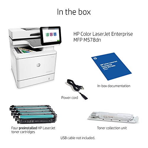 HP Color LaserJet Enterprise Multifunction M578dn Duplex Printer (7ZU85A)