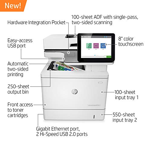 HP Color LaserJet Enterprise Multifunction M578dn Duplex Printer (7ZU85A)