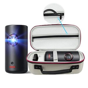 yipuvr compatible with anker nebula capsule 3 laser carrying case, eva storage bag for nebula anker capsule 3 laser 1080p mini projector 360° protective travel box (grey)