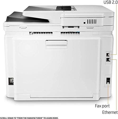 HP LaserJet Pro M281fdw All-in-One Wireless Color Laser Printer, Works with Alexa (T6B82A)