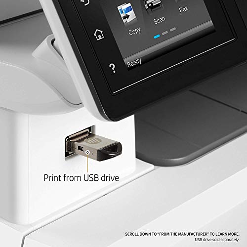 HP LaserJet Pro M281fdw All-in-One Wireless Color Laser Printer, Works with Alexa (T6B82A)