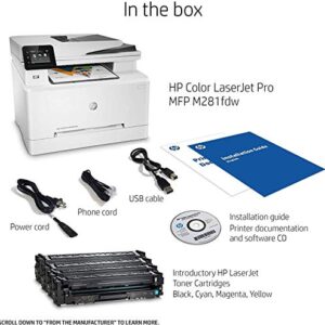 HP LaserJet Pro M281fdw All-in-One Wireless Color Laser Printer, Works with Alexa (T6B82A)