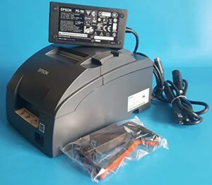 epson c31c514767 epson, tm-u220b, dot matrix receipt printer, ethernet (e04), epson dark gray, auto cutter, power supply included replaces c31c514667