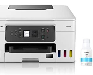 Canon Megatank GX3020 All-in-One Wireless Supertank Printer with Print, Copy, and Scan | Easy Setup, Mobile Printing and 1.35" Monochrome LCD Screen