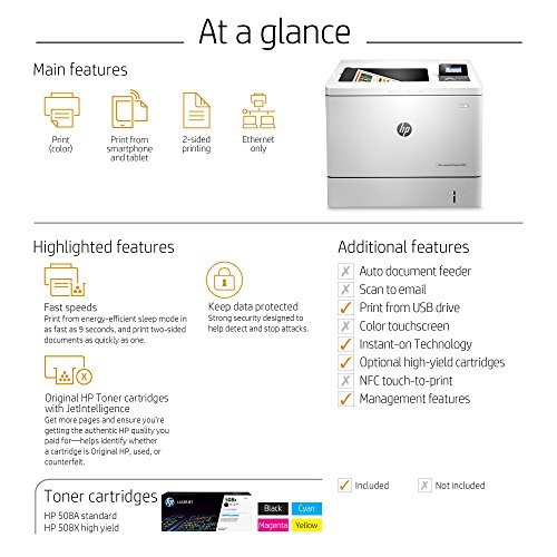 HP Color B5L25A#BGJ LaserJet Enterprise M553dn with HP FutureSmart Firmware