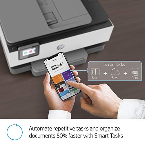 HP OfficeJet Pro 8035 All-in-One Wireless Printer - Includes 8 Months of Ink, HP Instant Ink, Works with Alexa - Basalt (5LJ23A)