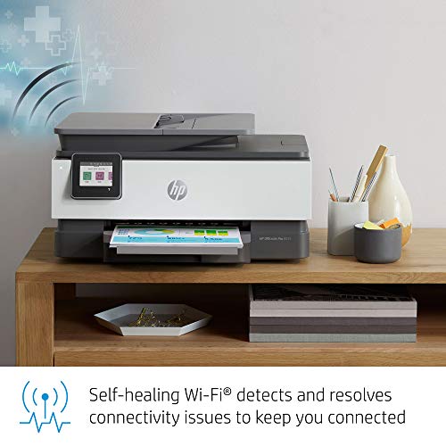 HP OfficeJet Pro 8035 All-in-One Wireless Printer - Includes 8 Months of Ink, HP Instant Ink, Works with Alexa - Basalt (5LJ23A)