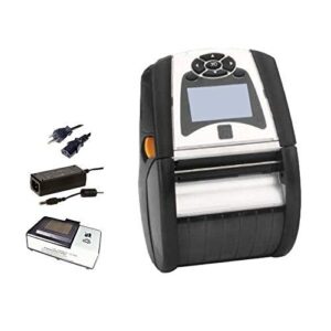 zebra qln320 mobile barcode label printer | wireless bluetooth and wifi | 3 inch, direct thermal, belt clip, charger (renewed)